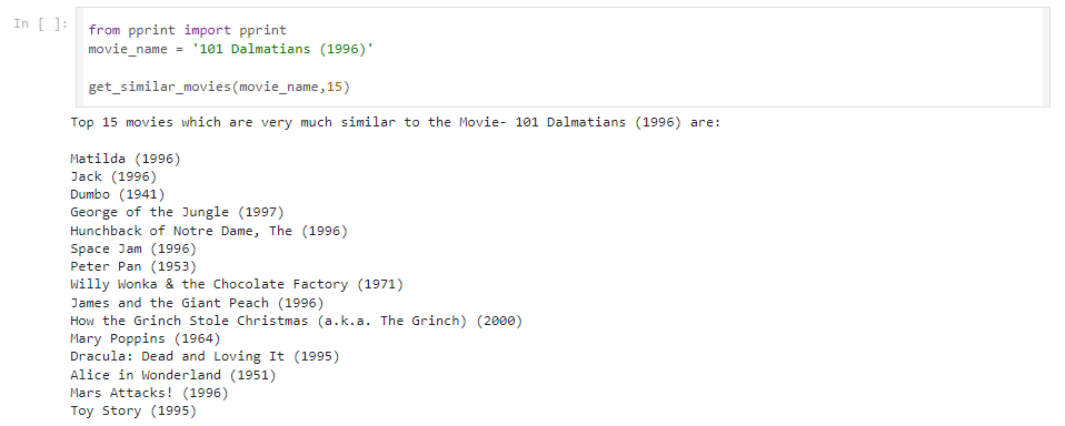 Movie Recommender System